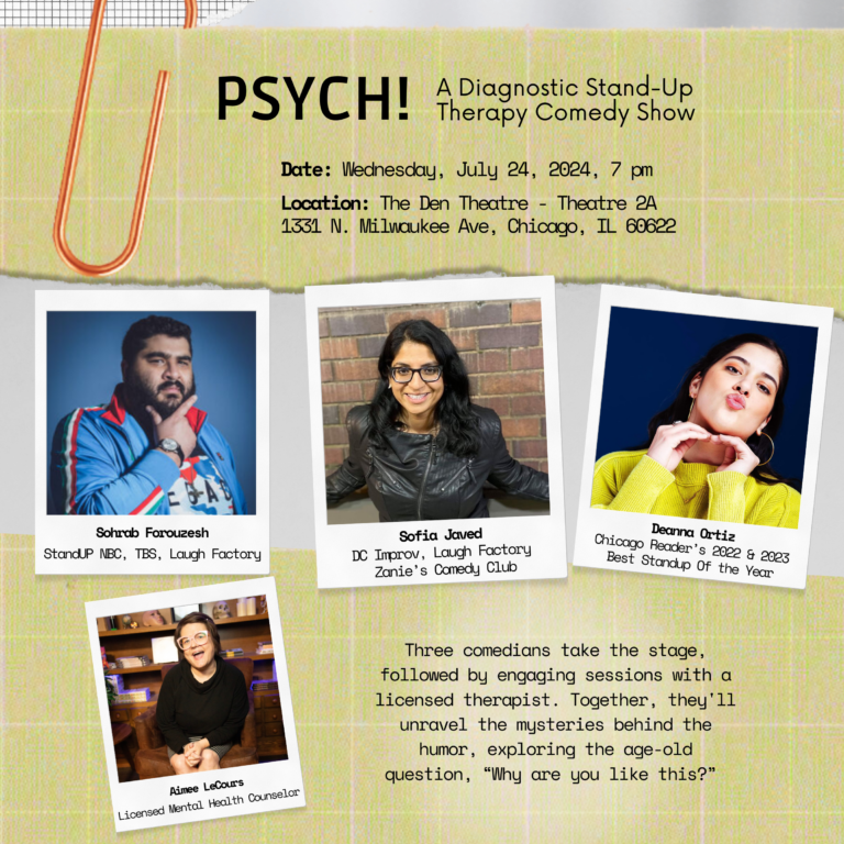 Psych! A Diagnostic Stand-Up Comedy Show at The Den Theatre | 07/24 ...