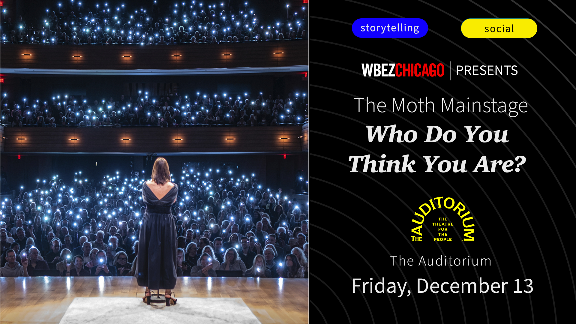 The Moth Mainstage – Who Do You Think You Are? | 12/13/2024 | Choose ...