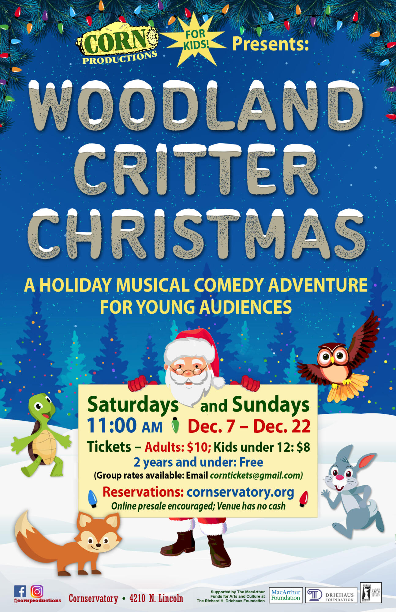 Woodland Critter Christmas | 12/22/2024 | Choose Chicago