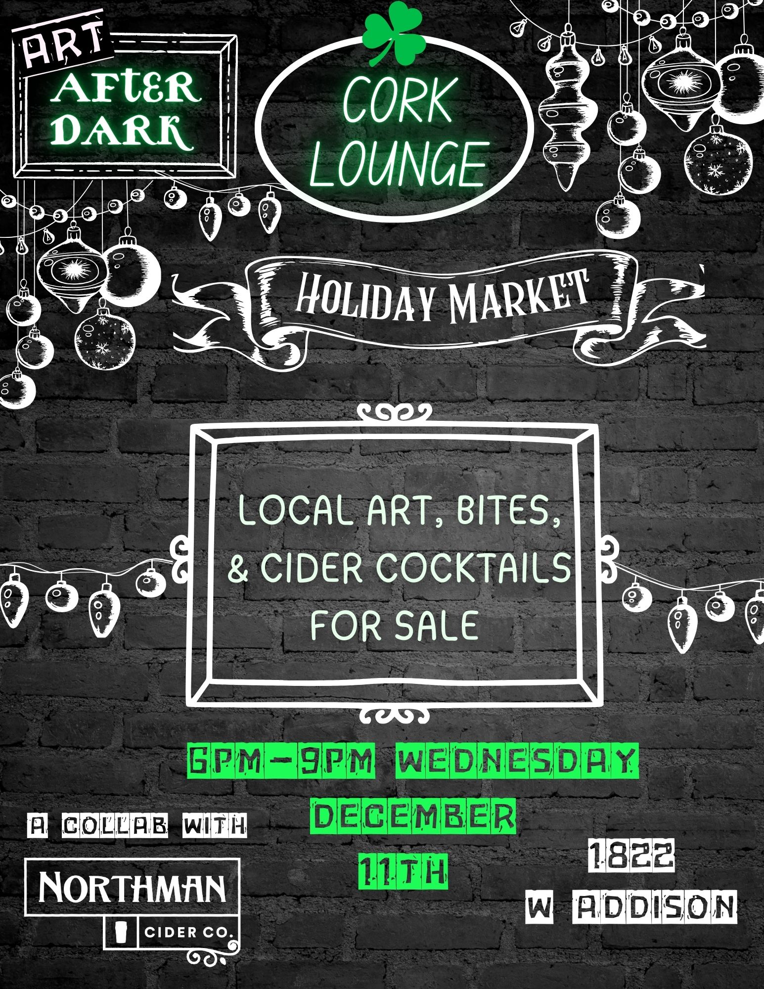 Cork Lounge After Dark : Holiday Art Market | 12/11/2024 | Choose Chicago