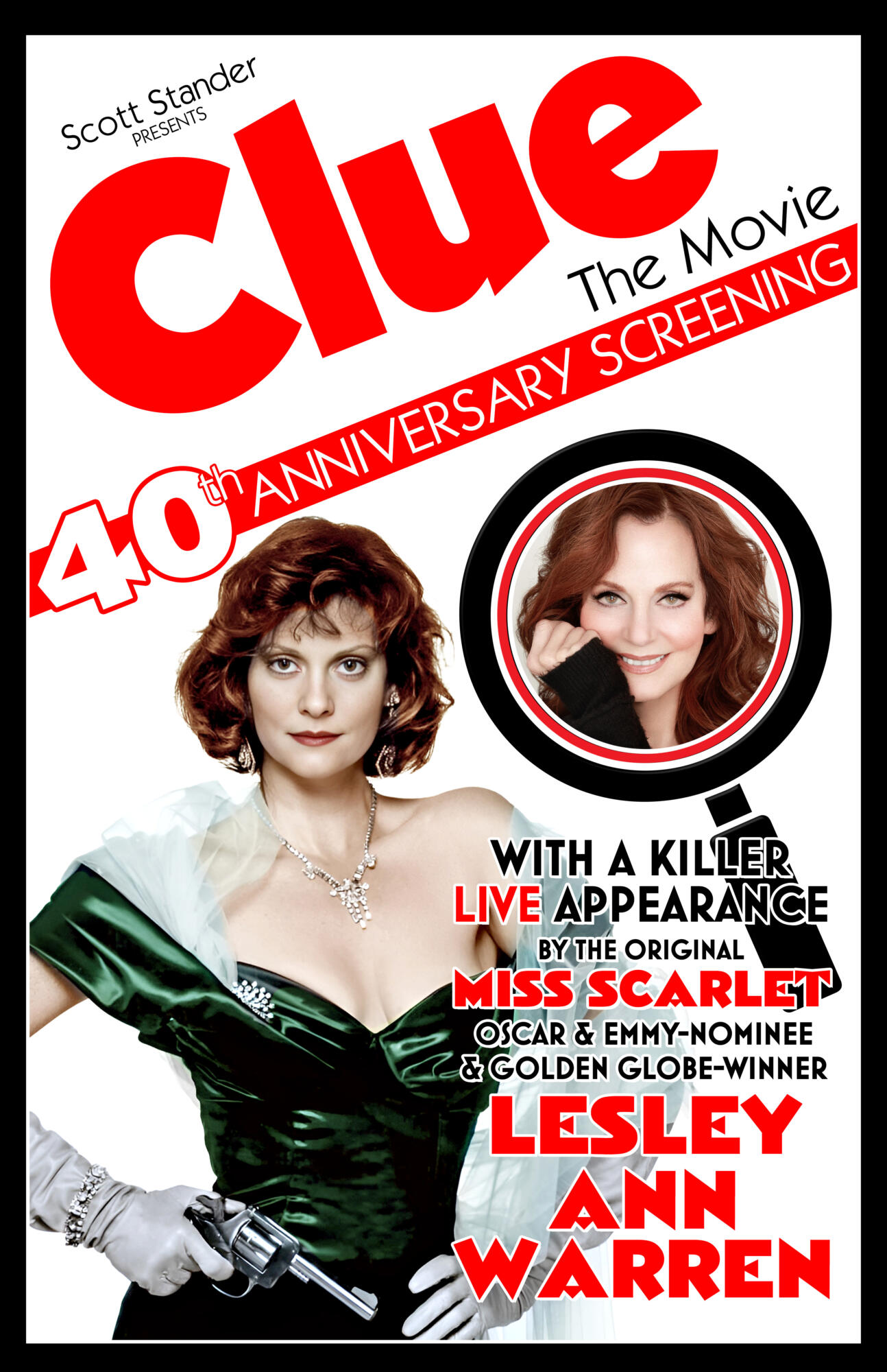 40th Anniversary Tour of “CLUE THE MOVIE” Hosted by Lesley Ann Warren ...